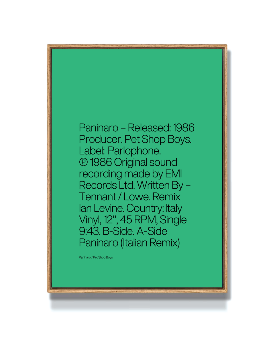 PANINARO TYPO - GREEN PRINT – PANINARO MAGAZINE